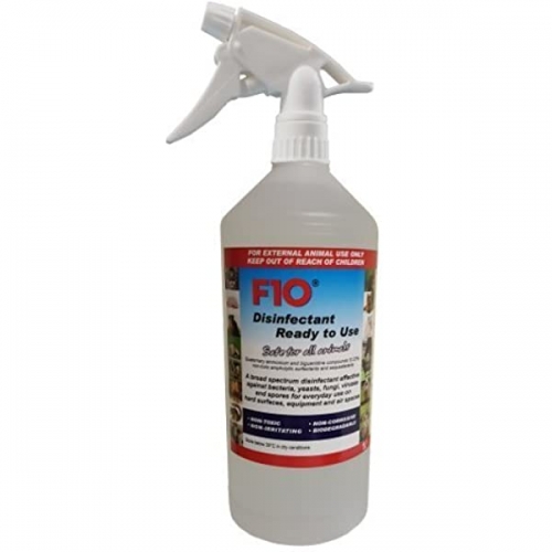 F10 Ready to Use Disinfectant. 1 L Trigger Spray.